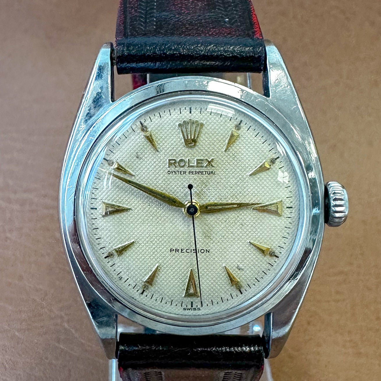 Rolex 6098 Bubble Back - Ovettone 36mm Honeycomb Dial - RARE | The ...