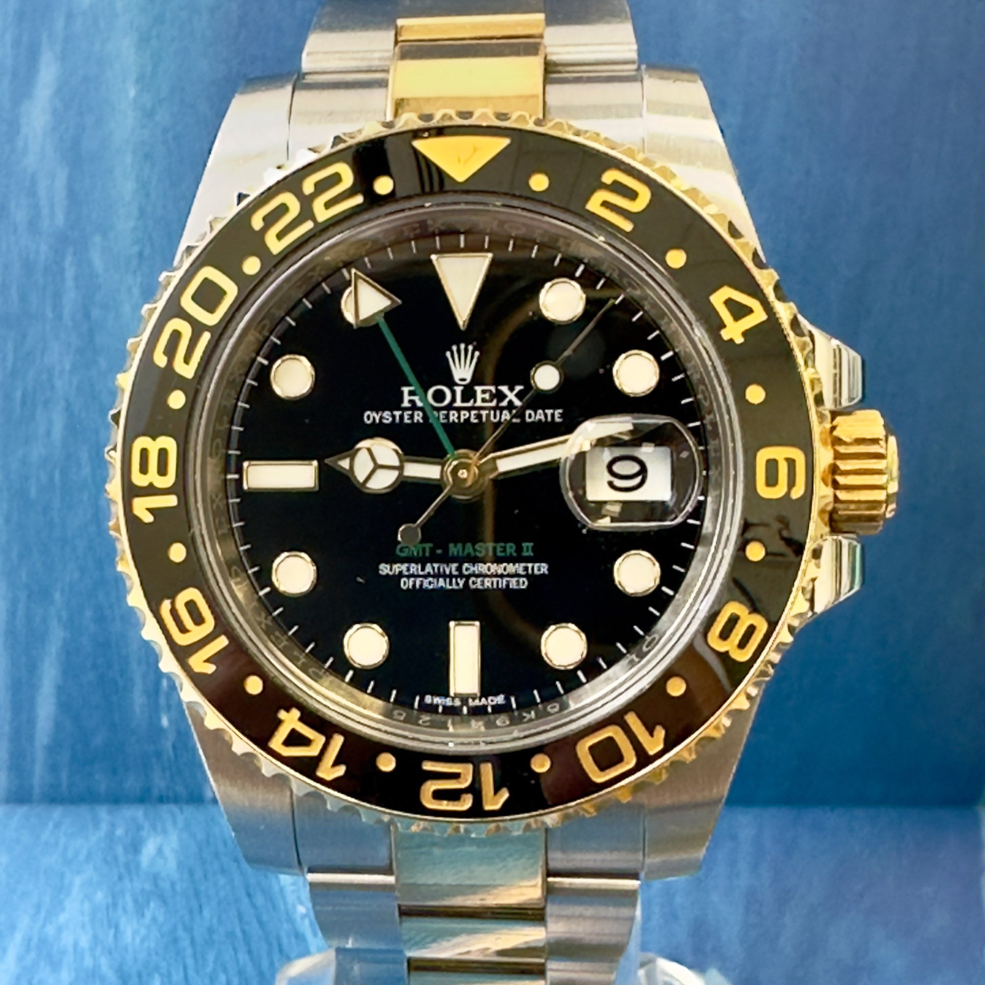 Rolex GMT MasterII 116713LN 18K Y/G & S/S - SOLD | The Watch Culture